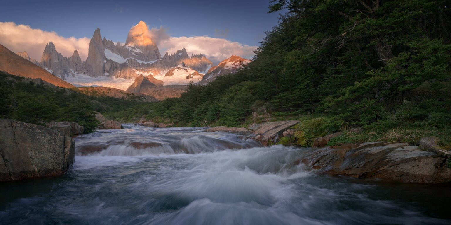 Arroyo del Salto Photography Guide — Fitz Roy above the rapids